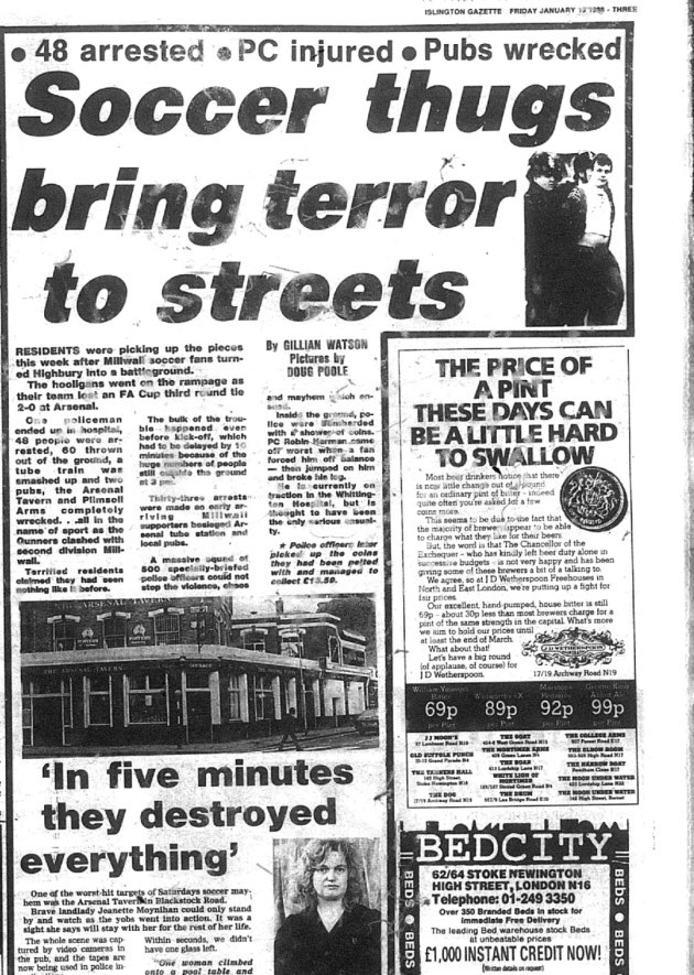 How much do football hooligans care about the outcome of the matches ...