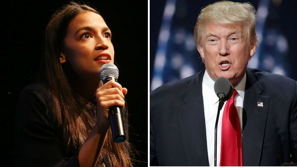 Just In Trump Quotes Ocasio Cortez To Defend Himself Against Calls For