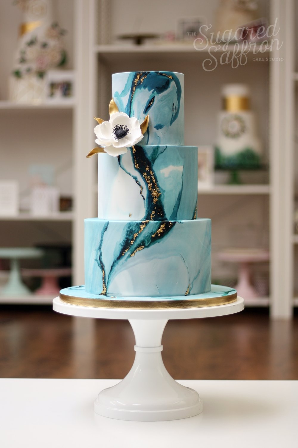 Teal wedding cakes 60 photos - Vianawedding.com