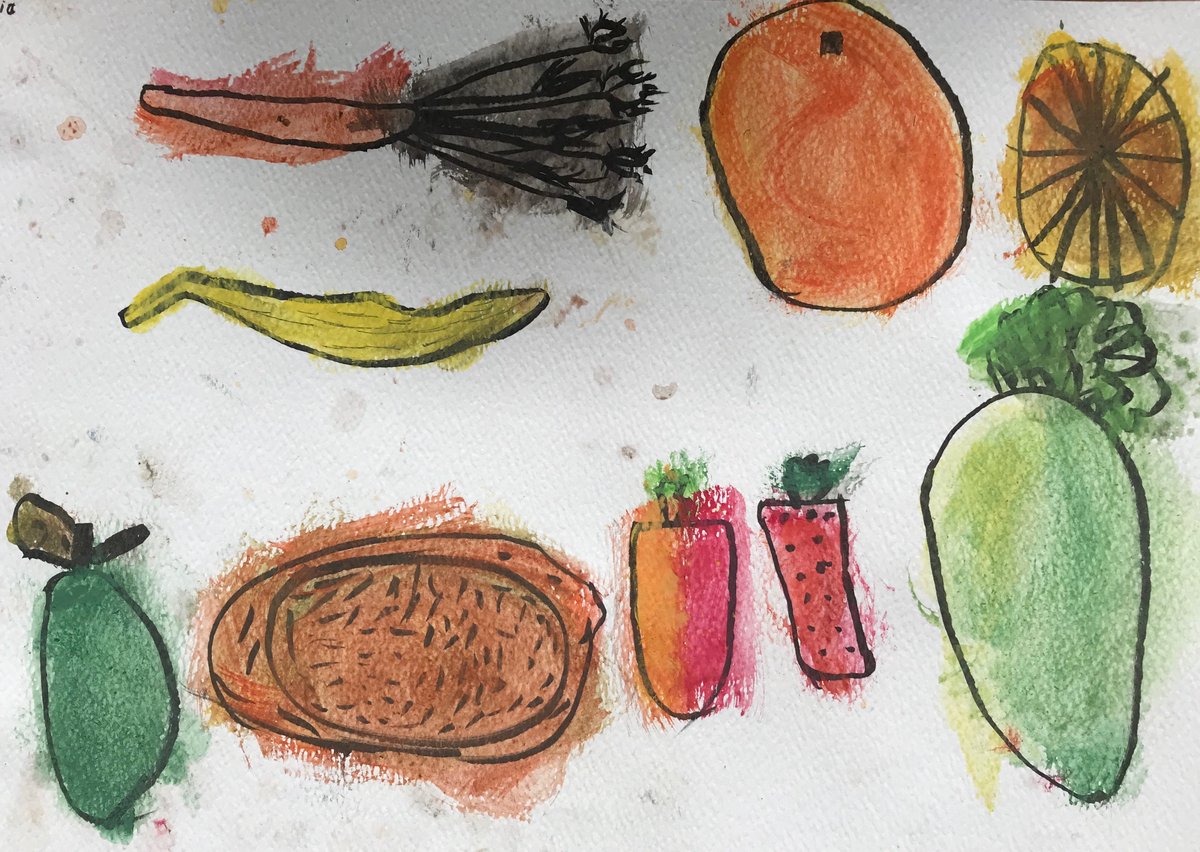 Observational Drawing Of Fruit