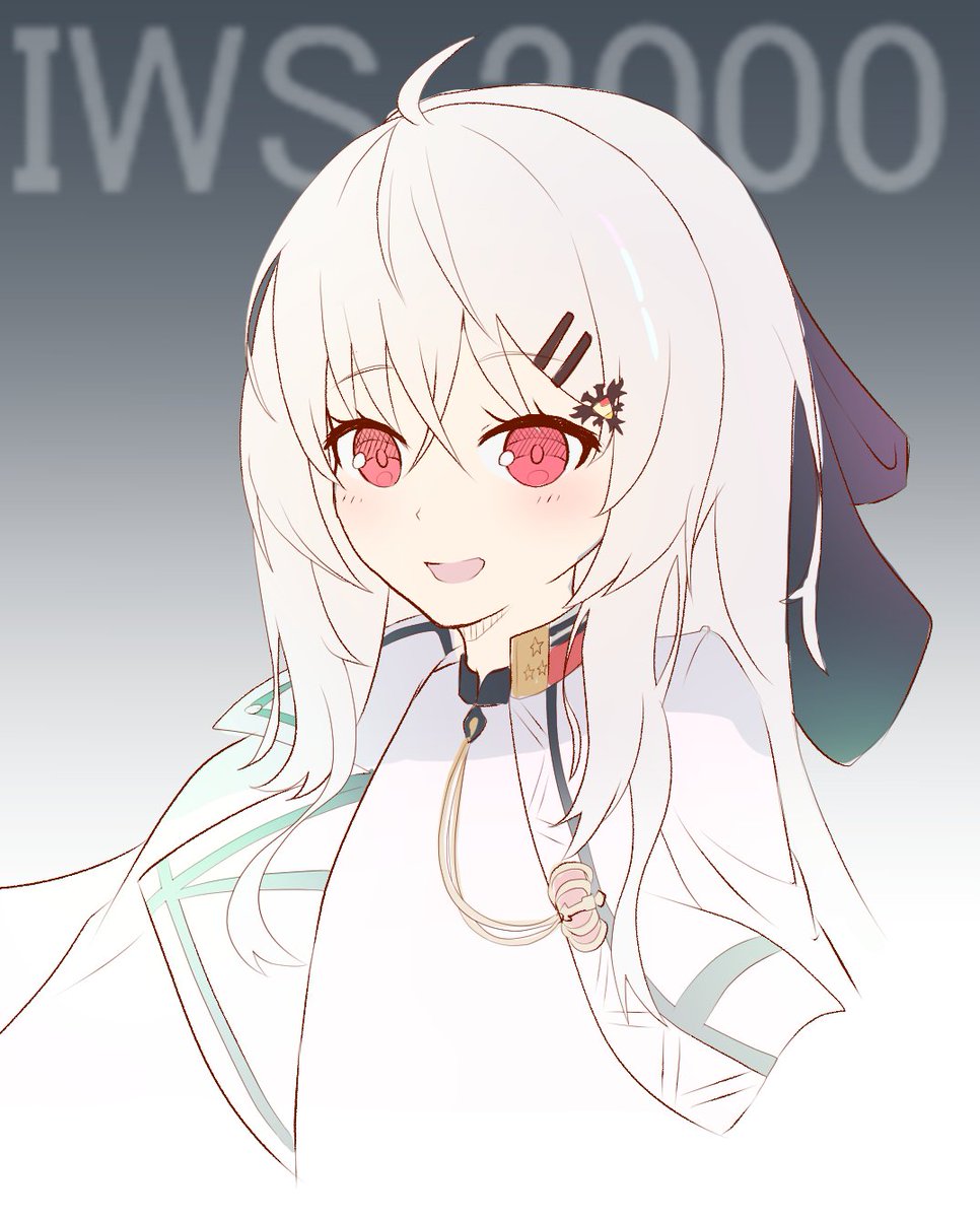 少女前線「IWS2000 rkgk 入手後のイメージがこう・・・ふわっと?w #ドルフロ 」|Kana ami @イラストレーター/原神・百合など描くのイラスト
