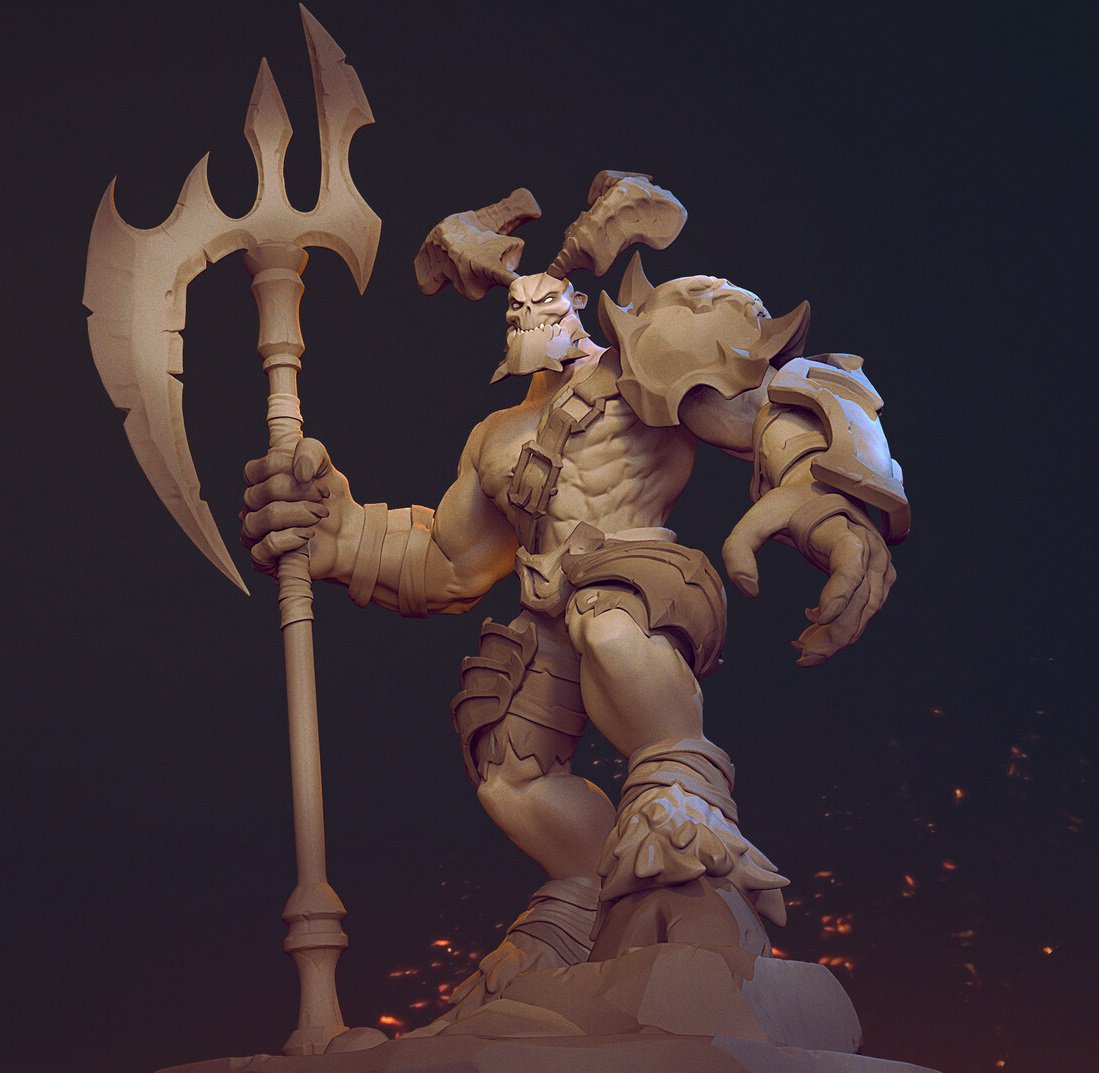 Ulkhror on Twitter: "I love that original stylized Lich sculpt by Adel Khanov (2019) 😎 #ZBrush ...