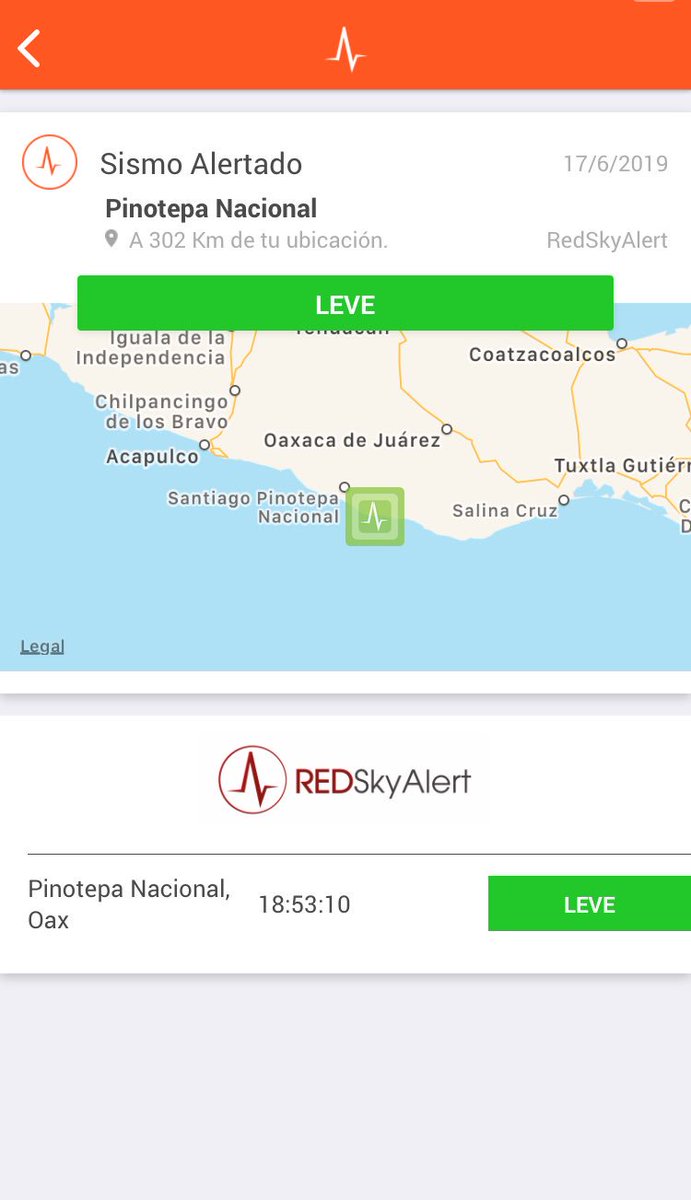 SkyAlert on Twitter: "#Ahora - @RedSkyAlert detecta sismo de intensidad «leve» en la zona de ...