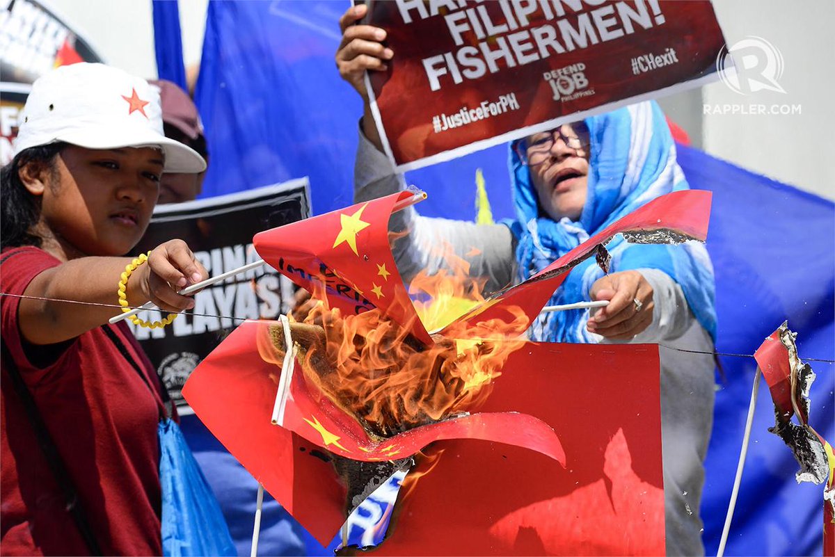 LOOK: Filipino protesters led by Defend Job Philippines burn 22 mock ...