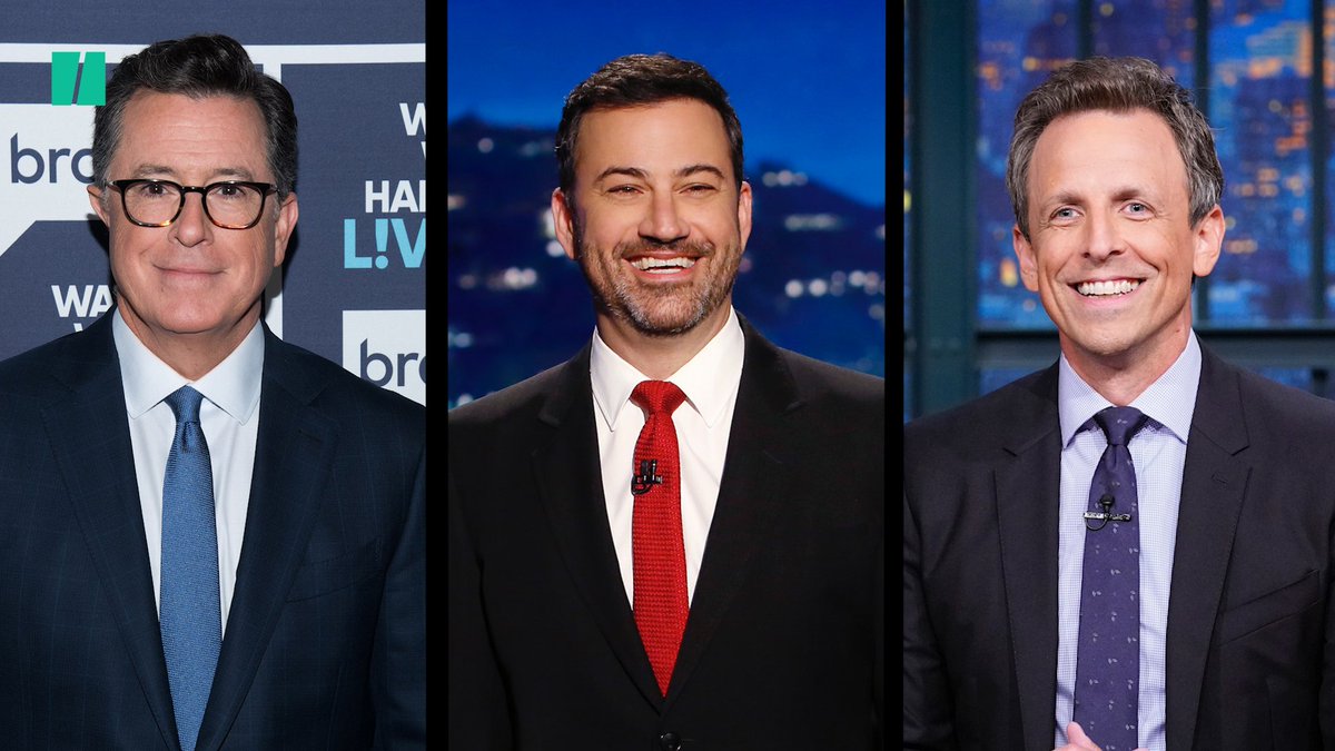 These late night hosts clearly got through a lot of popcorn watching ...