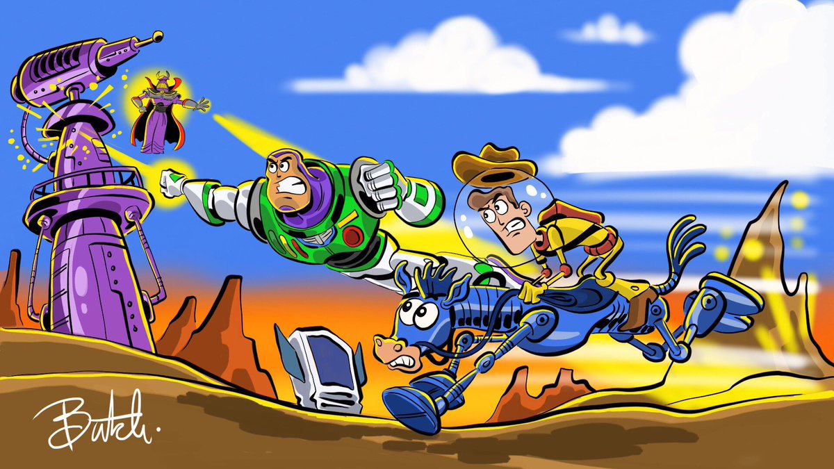 Toy Story Buzz And Woody Fight