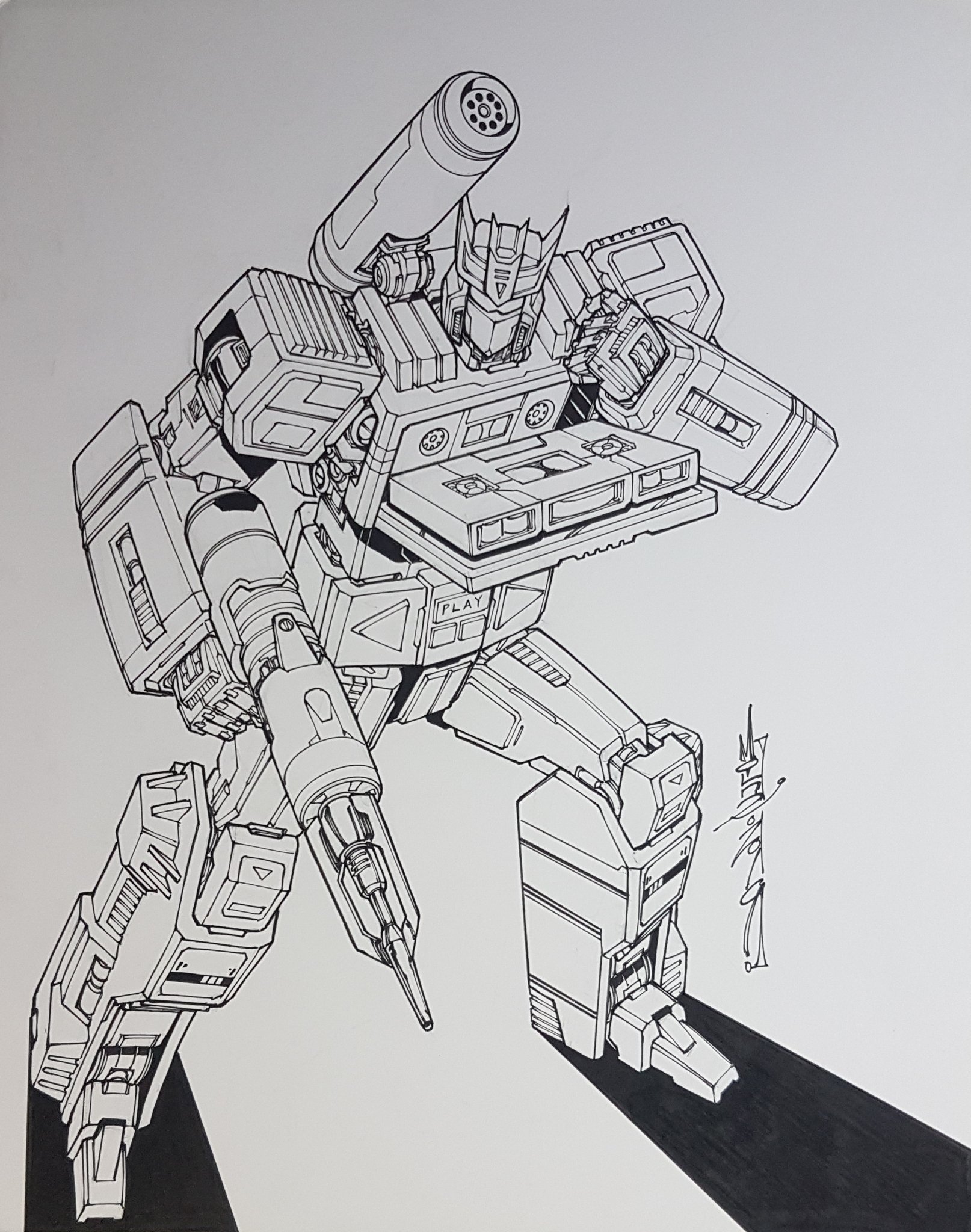 Transformers Coloring Pages Soundwave