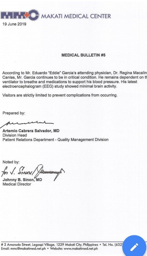 Makati Medical Center: READ: Latest medical bulletin issued by Makati ...