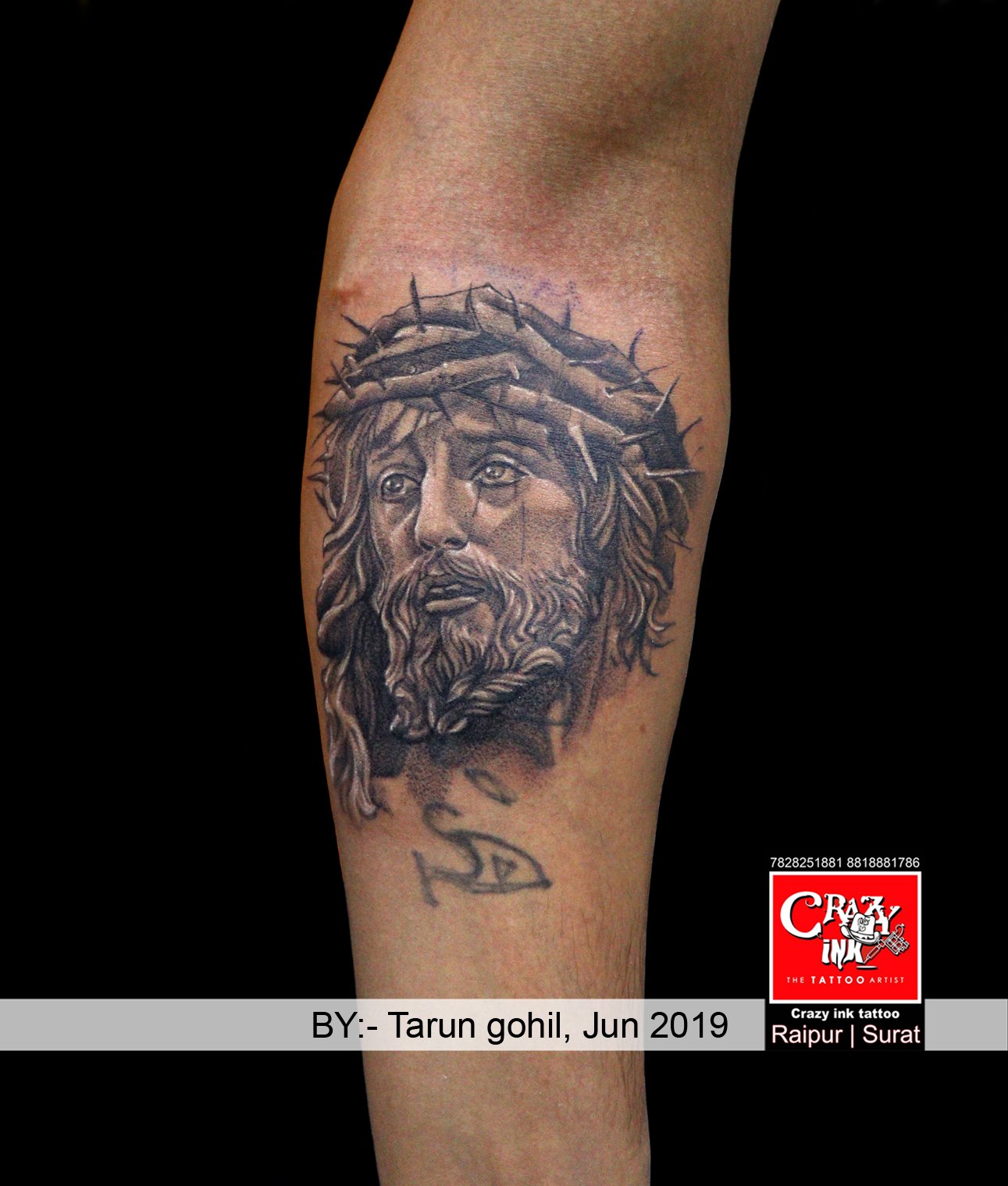 Jesus Christ Face Tattoos