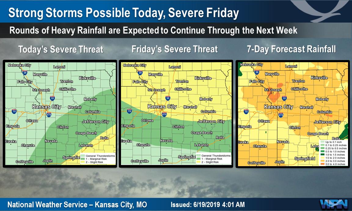 Strong storms possible today across central Missouri. Severe weather is ...