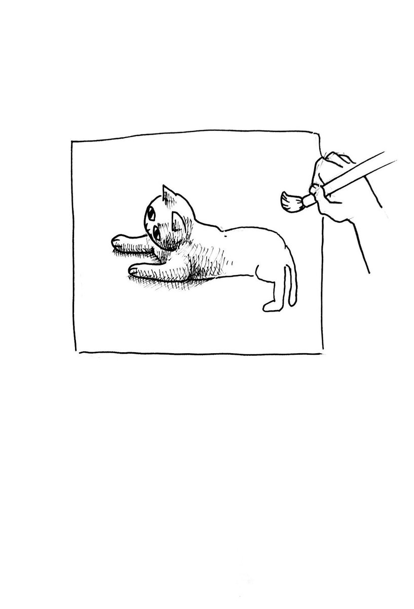 「@po__kaki__to 出来上がったところから実体化? 」やまがたしょうへい/絵本『なんのかげ？どうぶつ？』発売中の漫画