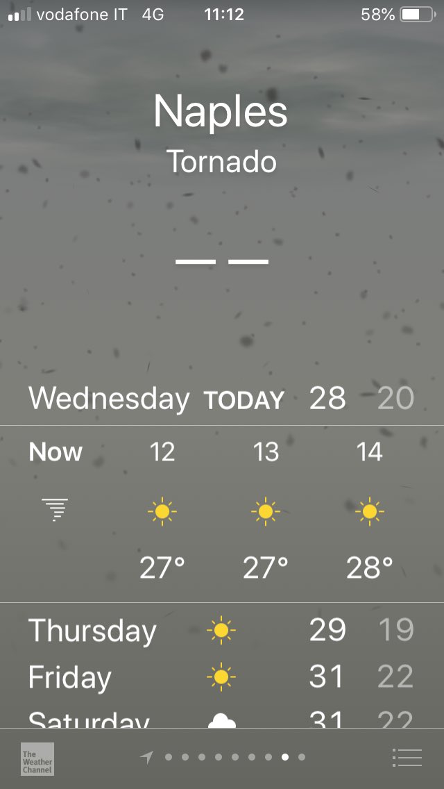 Apple Weather Tornado