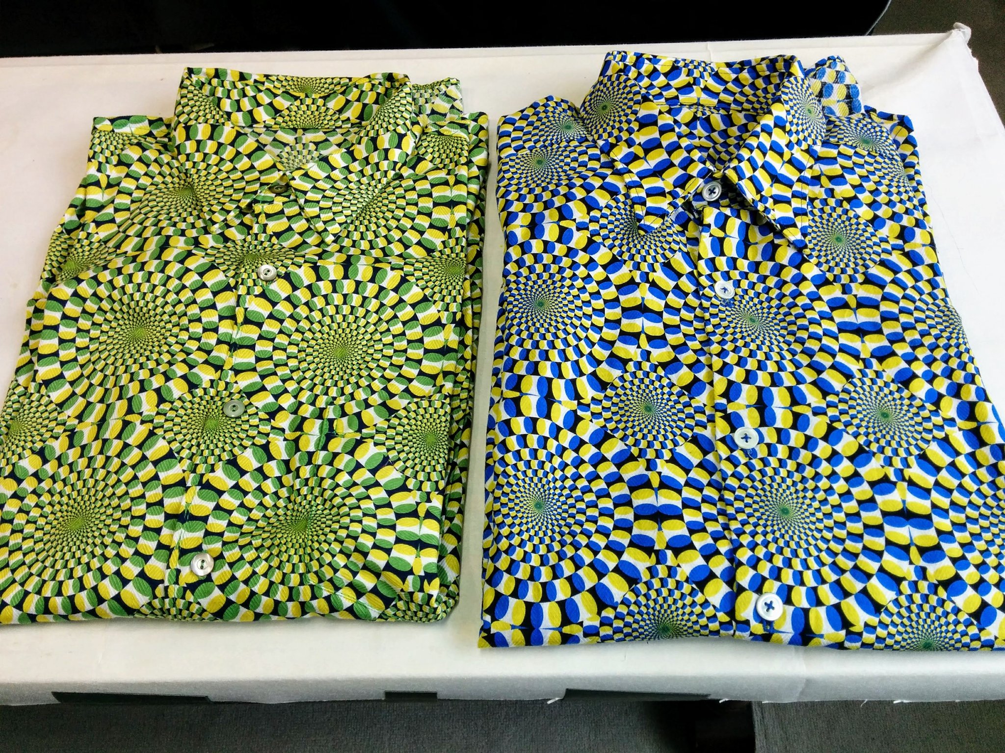 Akiyoshi Kitaoka on Twitter: "錯視ワイシャツ…