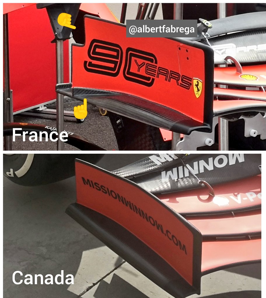 In pictures: new front wing side plate for Ferrari | 2019 French GP