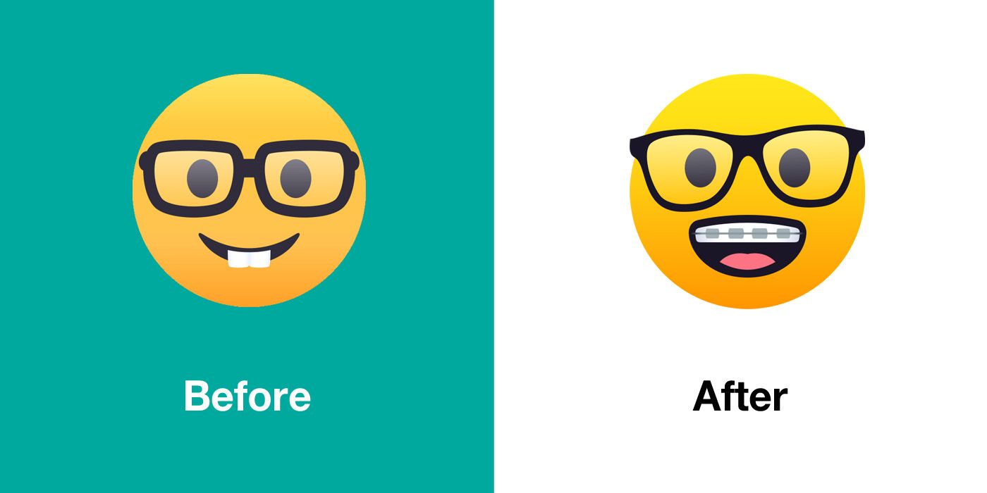 Nerd Smiley Face With Braces