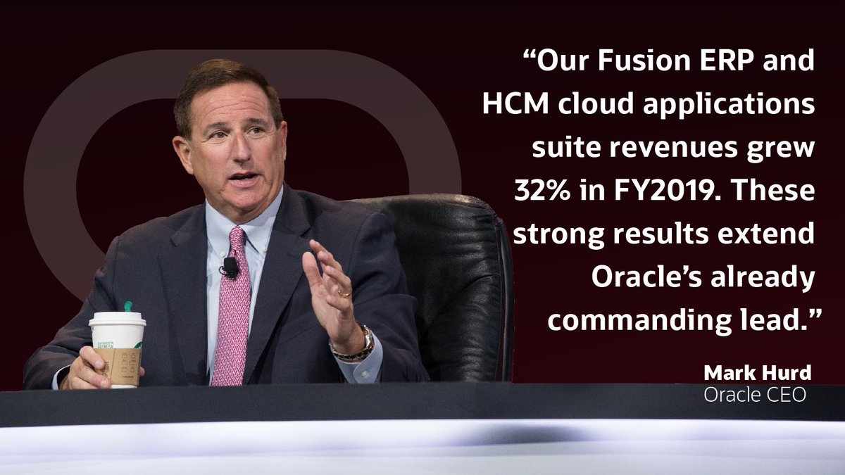 Oracle CEO MarkVHurd on our growing cloud applications business. Per ...