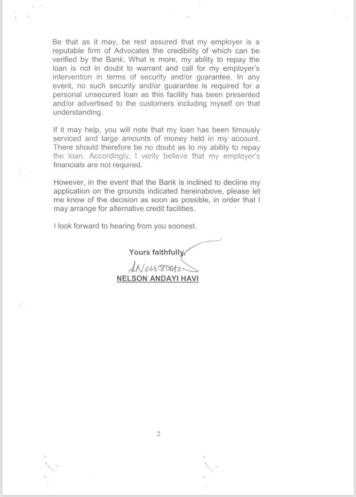 Standard Chartered Bank Letterhead