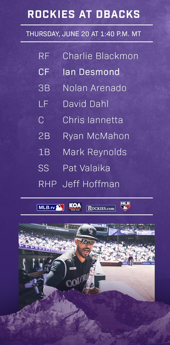 Rockies vs. Diamondbacks live blog: Real-time updates from the June 20 ...