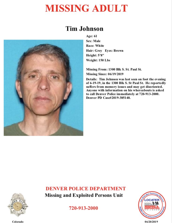 Denver Police Dept On Twitter Plz Rt Missing Person Denver Can