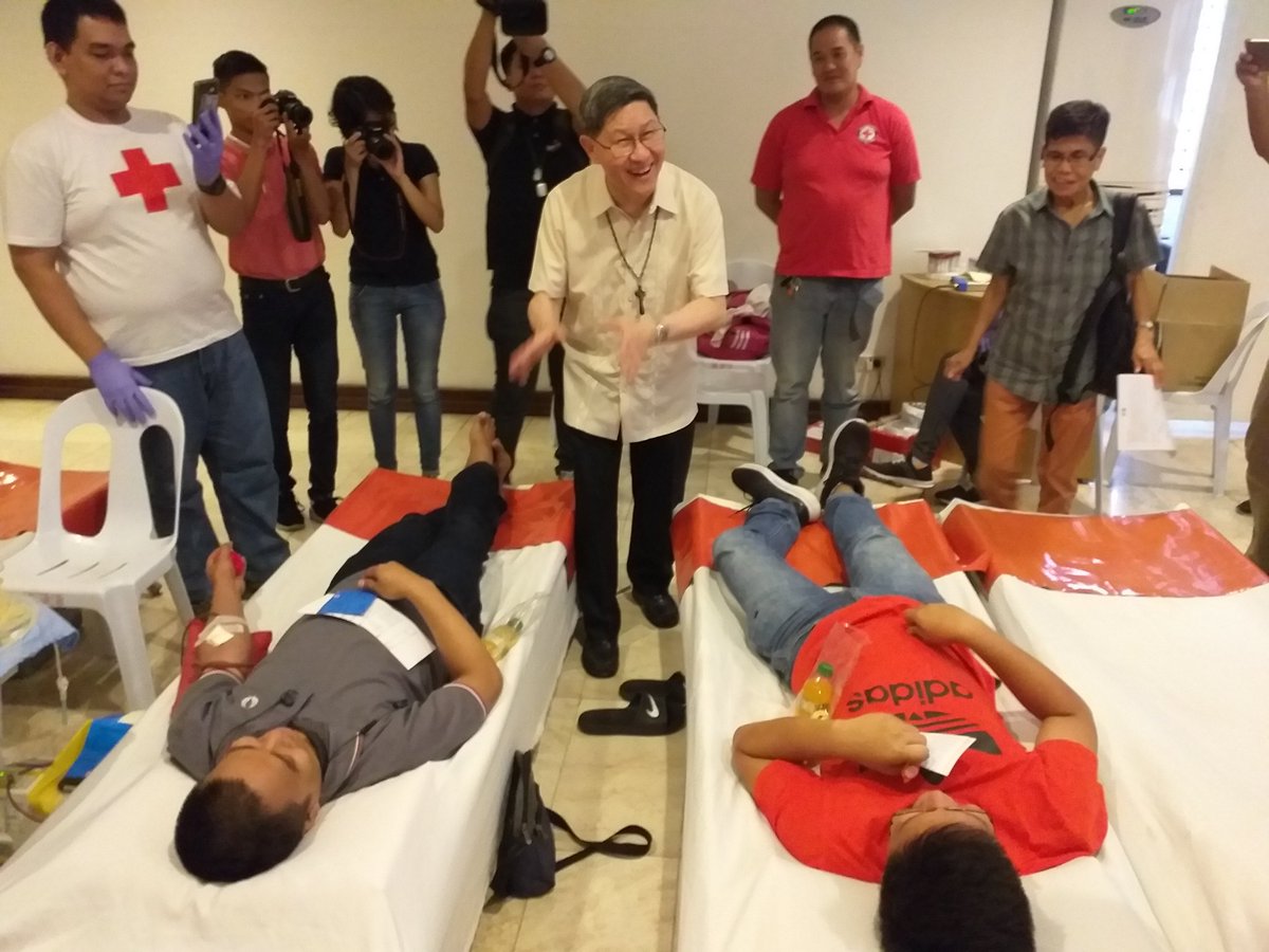 Manila Archbishop Luis Antonio Cardinal Tagle here at Arzobispado de ...