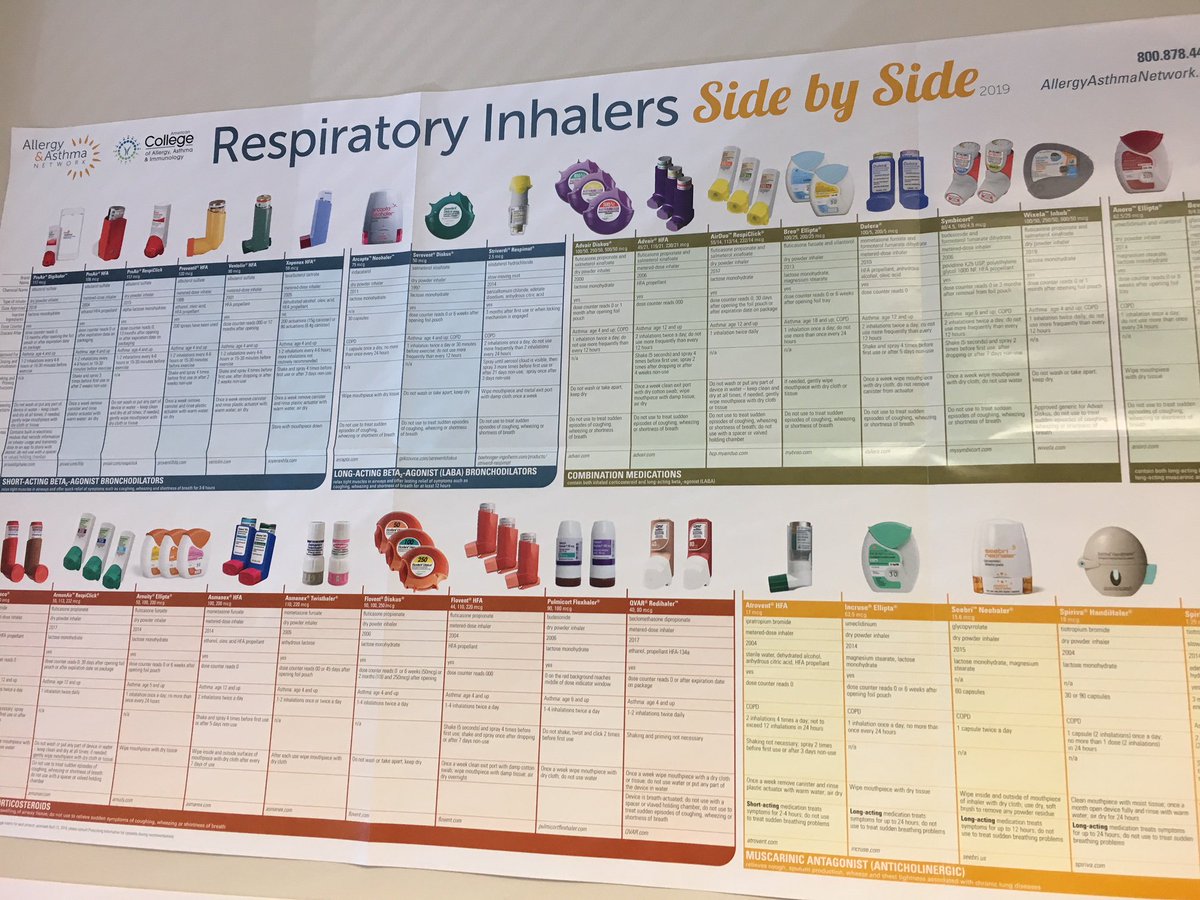 Asthma Inhalers Poster