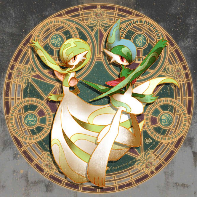 Pokemon Gardevoir And Gallade Wallpaper