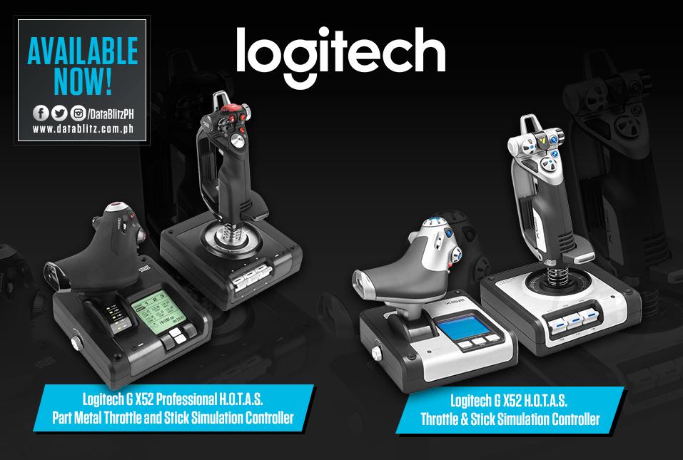 DataBlitz on Twitter: "Logitech G X52 Professional H.O.T.A.S. Part Metal Throttle and Stick ...