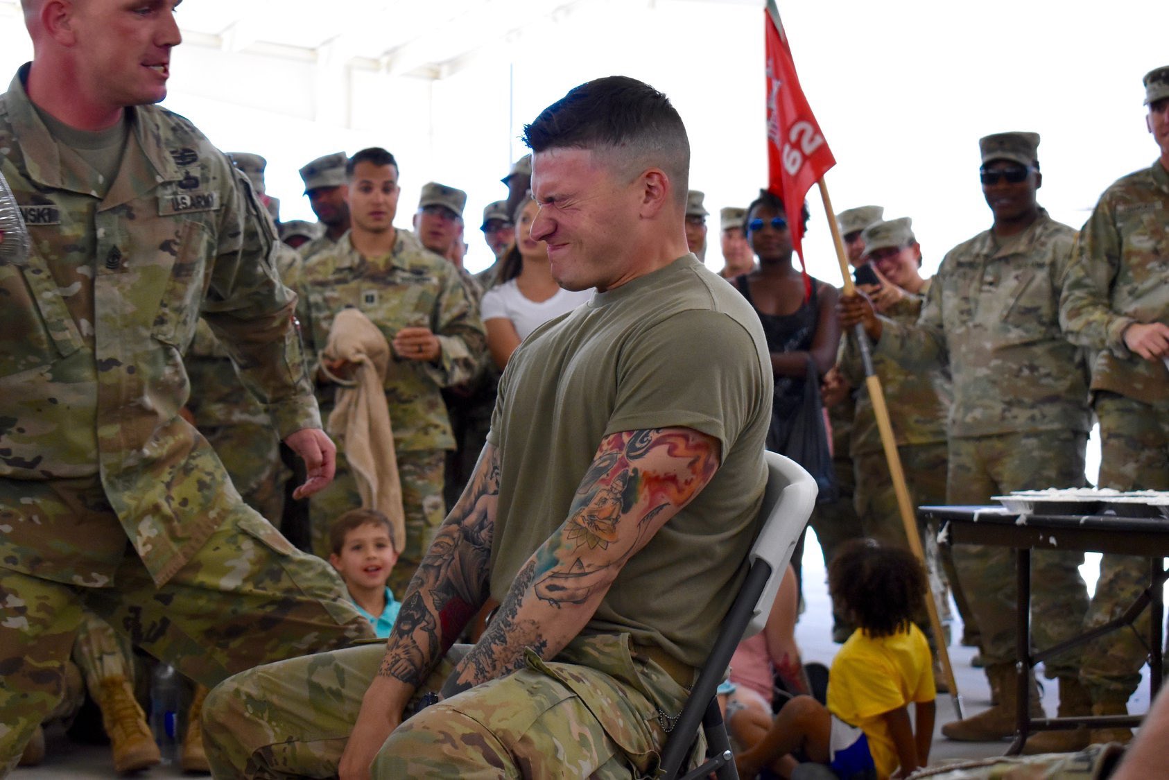 Army Pie In The Face