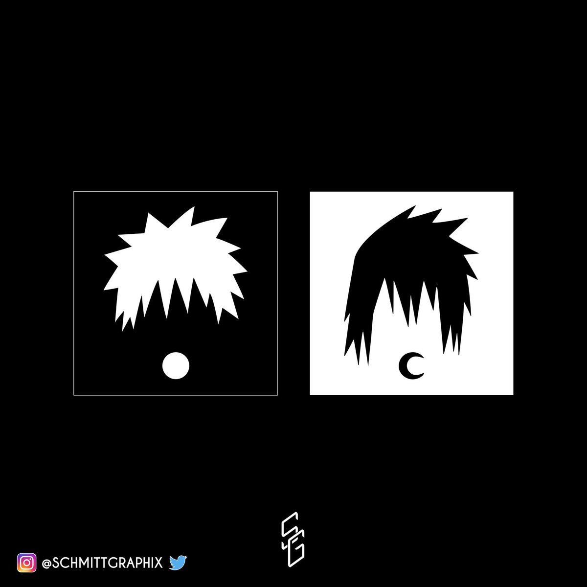Naruto And Sasuke Sun And Moon