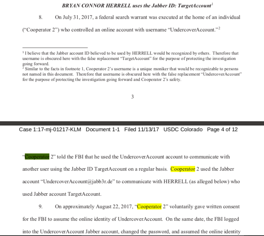 Thread by @ninaandtito: "It’s darkweb time. Colorado Man, Bryan Connor ...