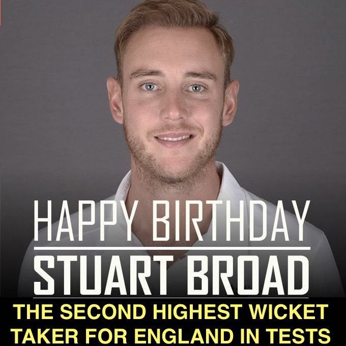 Stuart Broad's Birthday Celebration | HappyBday.to