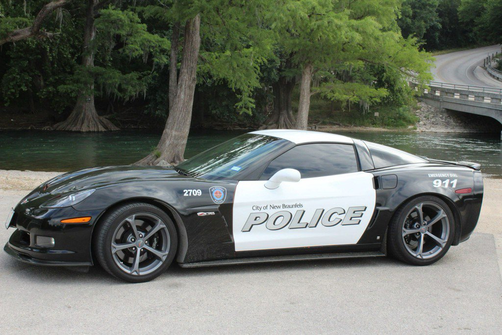 Texas police show off new Corvette police cruiser | WBIR Channel 10 ...