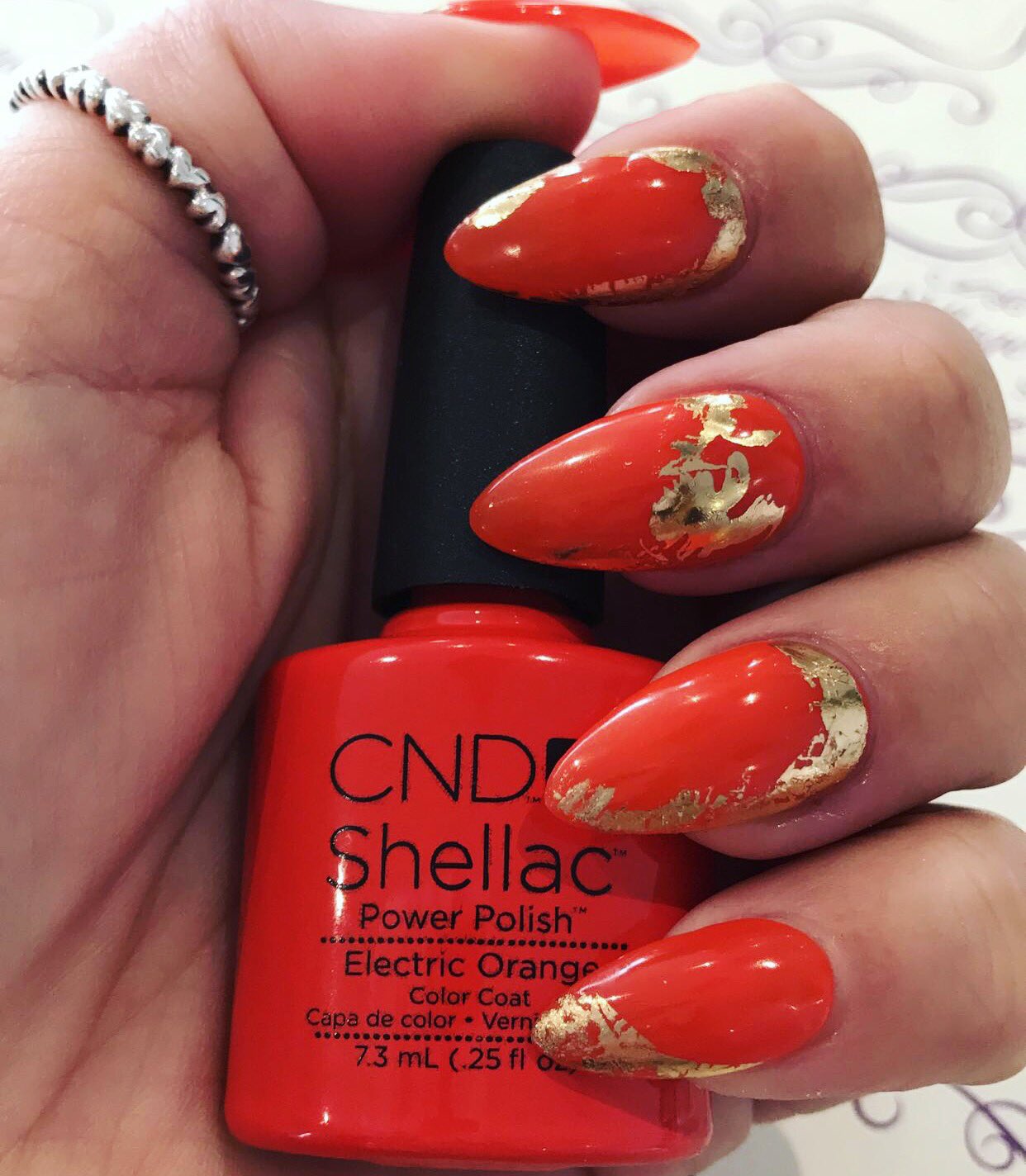 Shellac Electric Orange