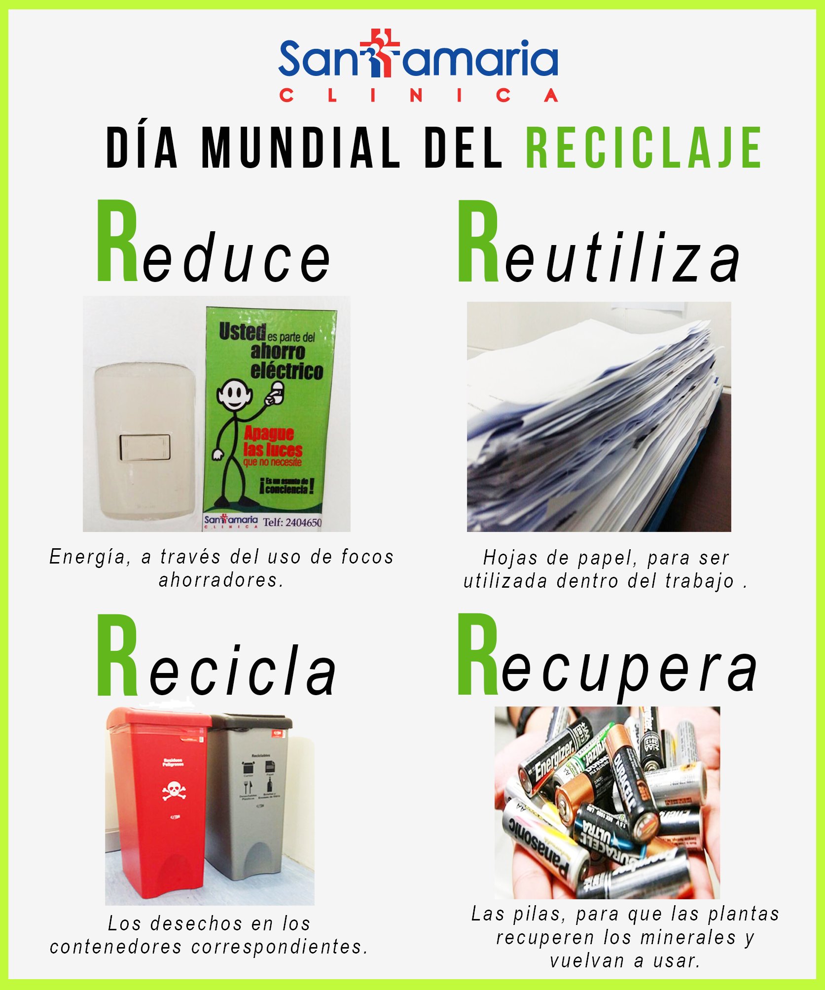 Si colgar La nuestra la regla de las 4 r del reciclaje necesidad debajo ...