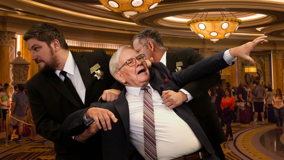 Kicking, Screaming Warren Buffett Dragged From Caesars Palace After ...