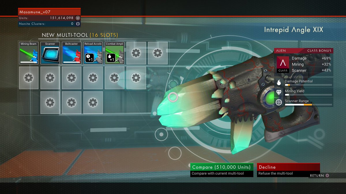 [PS4] Intrepid Angle XIX Alien Multi-tool (A,S) : r/NMSGalacticHub