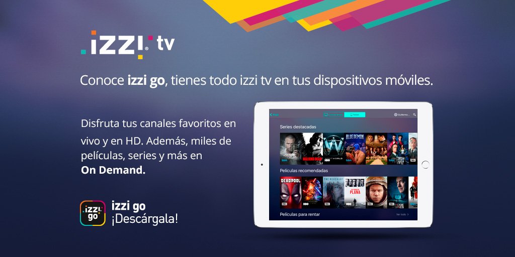 izzi telecom on Twitter: "¿Ya tienes izzi tv? Descarga izzi go: iOS: https://t.co/EKv6izXMNY ...