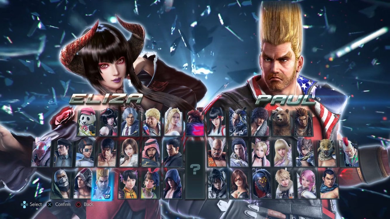 Tekken 5 Character Select