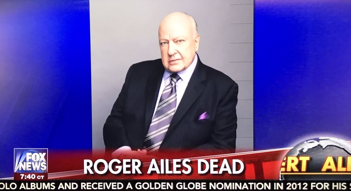 BREAKING: Roger Ailes, founder of Fox News, has passed away at the age ...