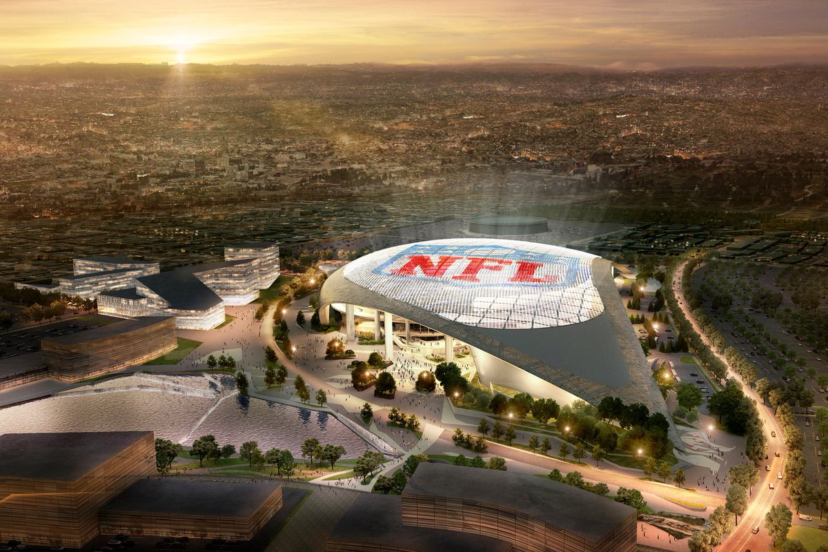 The opening of the future home of the Los Angeles Rams and Los Angeles ...