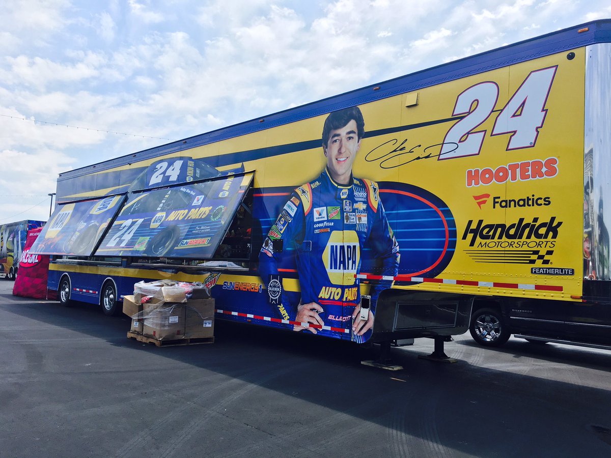 The Merchandise Haulers have arrived at Charlotte : r/NASCAR