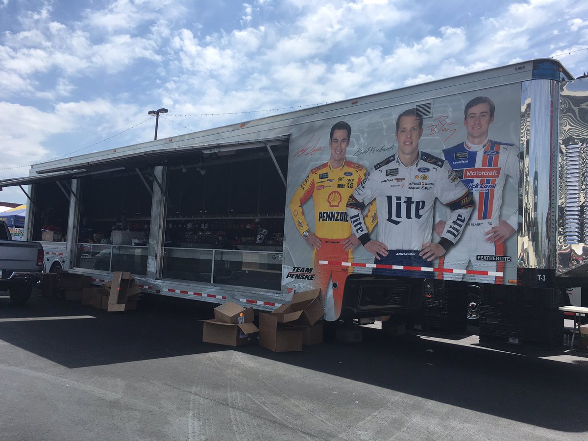 The Merchandise Haulers have arrived at Charlotte : r/NASCAR