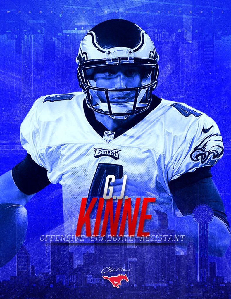 Former Tulsa QB GJ Kinne will become an offensive line coach at SMU : r/CFB