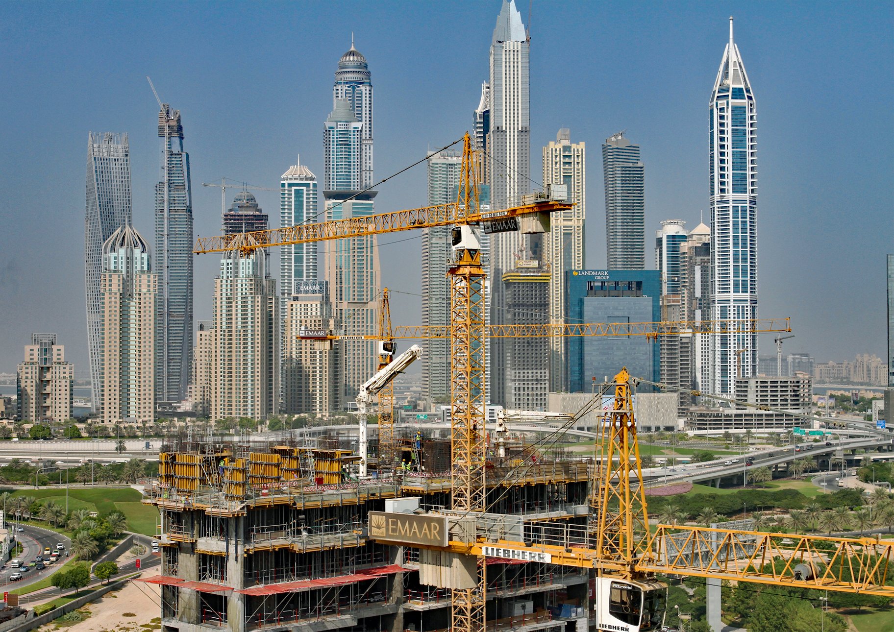 Skyscraper Construction Crane