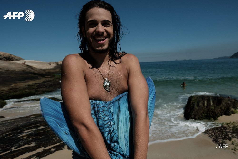 Half man, half fish kit: men show love of sea by dressing up as mermen ...