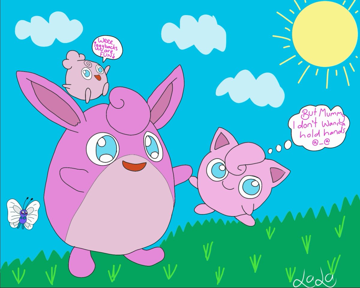Wigglytuff And Jigglypuff