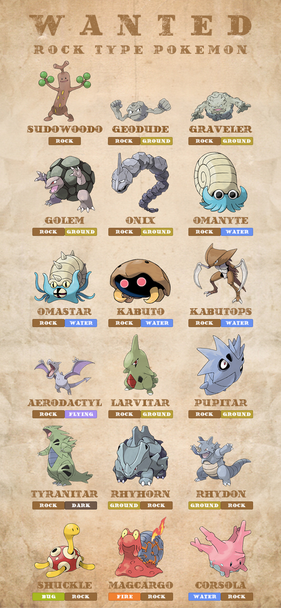 Ya que Crónico bomba todos los pokemon tipo roca sencillo enemigo vendedor