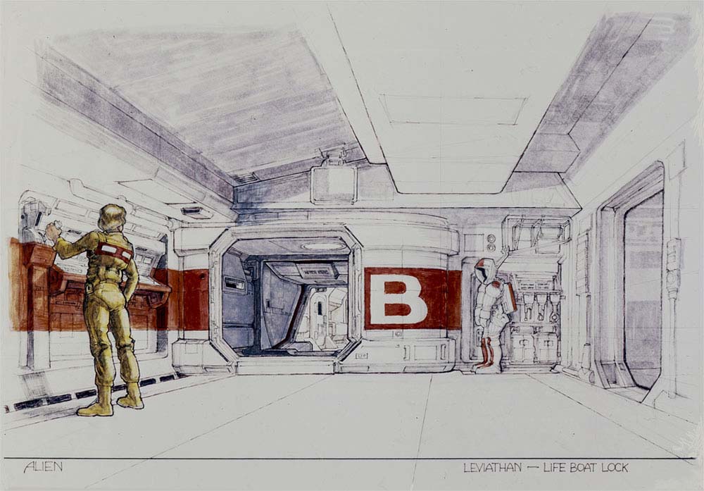 RT @HumanoidHistory: Early Ron Cobb design for the original ALIEN (1979 ...