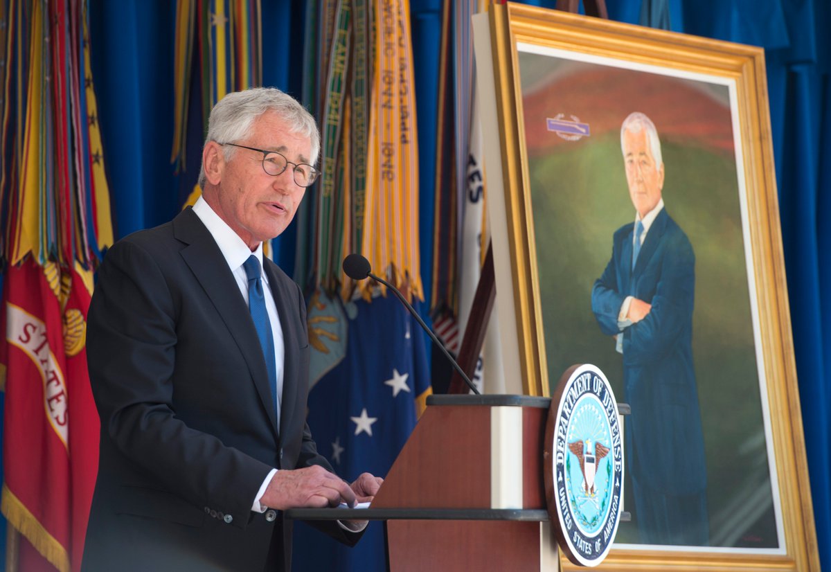 SecDef Mattis praised former secretary Chuck Hagel for putting service ...