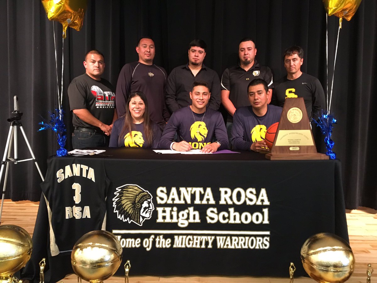 Congratulations to Santa Rosa guard Leo Lara! The Warriors senior today ...